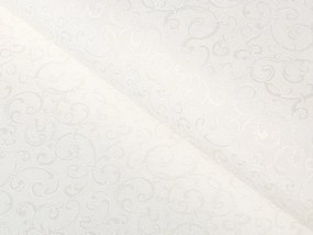 Biante Teflonový běhoun na stůl TF-010 Ornamenty - smetanový 35x160 cm