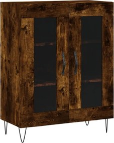 Skříň highboard kouřový dub 69,5 x 34 x 180 cm kompozitní dřevo 3199654