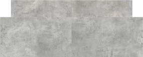 Rám postele s hlavovým a nožním čelem betonově šedý 135x190 cm 3203792
