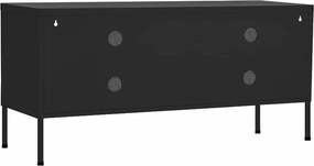 TV skříňka černá 105 x 35 x 50 cm ocel 336241