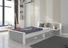 ADRK Furniture Postel ALDEX SHELF 180x80 CH-Alde-Sh-W+LG-190-E1963