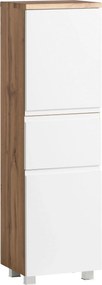 XXXLutz MIDI SKŘÍŇKA, bílá, dub wotan, 40/130/35 cm Held - Online Only koupelnové skříňky - 000307016803