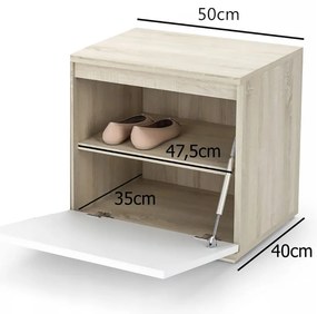 Eka Předsíňová stěna s čalouněnými panely Trinity 36 - Bílá / Rubínová 2324