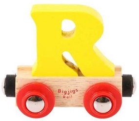 Bigjigs Rail Vagónek dřevěné vláčkodráhy - Písmeno R