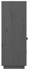 Skříň highboard šedá 67 x 40 x 108,5 cm masivní borové dřevo,  820159