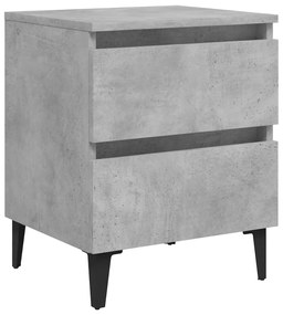 vidaXL Noční stolek betonově šedý 40 x 35 x 50 cm dřevotříska