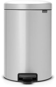 Brabantia Pedálový odpadkový koš newIcon - 20 L, metalická šedá