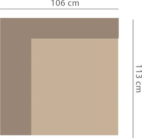 ZURICH A1 | levý jednosed s područkou | bez funkce | 106 cm | VÝBĚR TKANIN