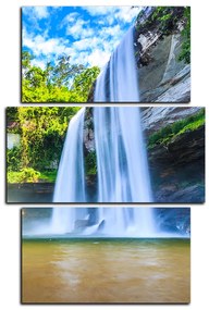 Obraz na plátně - Huai Luang vodopád - obdélník 7228C (90x60 cm)
