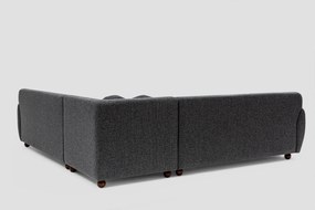 Atelier del Sofa Rohová sedací souprava Eddy Corner 2 (3L-C-3R) - Dark Grey, Tmavá Šedá