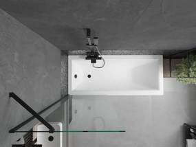 Mexen Next vana zástěna 1-křídlová 70 x 150 cm, transparentní, černá - 895-070-000-00-00-70