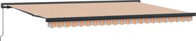 Stahovací markýza Vícebarevný 500 × 300 cm Plátno a hliník 3331293