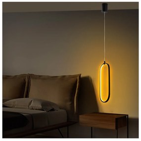 Černé LED závěsné svítidlo Can – Opviq lights