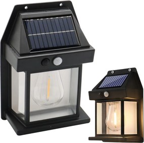 Verk Group Solární lampa se soumrakovým senzorem pohybu 3 režimy vodotěsná 600 lm