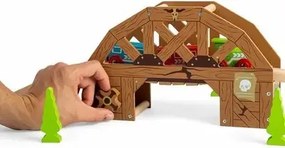 Bigjigs Rail Dřevěný padající most / od 3 let
