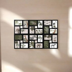 Rámeček na 24 fotografie, fotorámeček, rámeček na fotky, černý