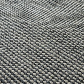 Asra, Kusový ručně tkaný koberec Woolen 2 Grey, 150x240, šedá, ložnice