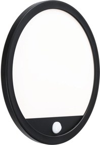 P 94664 LED venkovní panel Lamina vč. pohybové čidlo IP44 kruhové 280mm 3000K 14,5W 230V černá umělá hmota - PAULMANN