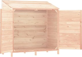 Zahradní kůlna 102 x 52 x 112 cm masivní jedlové dřevo 152182