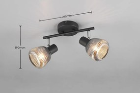 Černé bodové svítidlo ø 10 cm Tarifa – Trio