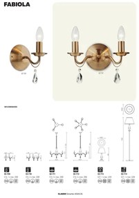 Redo 02-714 - Stojací lampa FABIOLA 1xE27/42W/230V