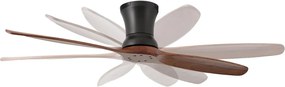 FARO LAMA 33507 56,3“ černá/ořech Reverzní stropní ventilátor