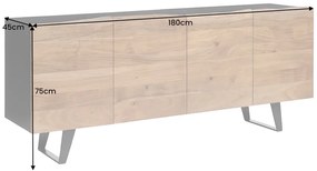 Designová komoda Maalik 180 cm akácie