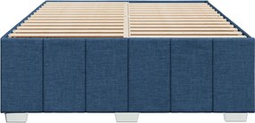 Rám postele bez matrace modrý 140 x 190 cm textil 3284838