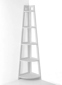 Tomasucci Rohová knihovna z MDF VARM 170x36x36cm,bílá