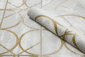 Dywany Łuszczów, Kusový koberec Emerald 1010 cream and gold, 80x150, vícebarevná, kancelář