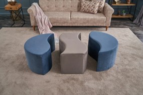 Atelier del Sofa Taburet Alya Puf - Blue, Mink, Modrá, Norková