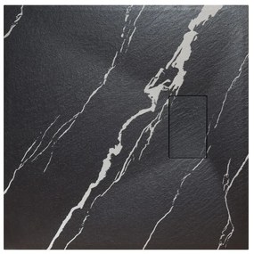 Besco Čtvercová sprchová vanička z SMC kompozitu VEXO MARBLE BLACK SQ 80x80 (90x90) Rozměry (cm): 80x80