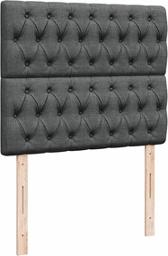 Box spring postel s matrací tmavě šedá 120x200 cm textil 3291643