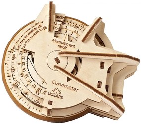 Ugears 3D dřevěné mechanické puzzle STEM křivkoměr (opisometr)