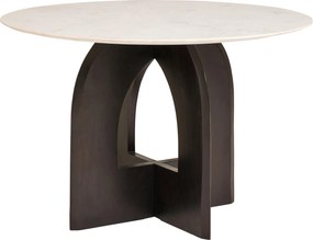 XXXLutz JÍDELNÍ STŮL, bílá, barvy vlašských ořechů, 120/76/120 cm Livetastic - Jídelní stoly - 000729001205