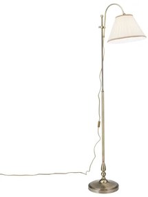 Orion Stl 12-1101/1 - Stojací lampa TONIA 1xE27/60W/230V 183 cm bílá/bronz