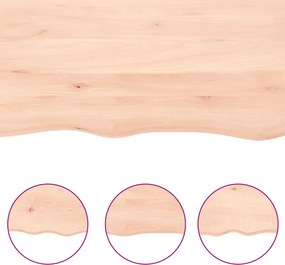 Koupelnová deska 60x50x(2-4) cm neošetřené masivní dřevo 3156012
