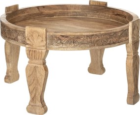 Odkládací stolek, dřevěný, Ø 74 cm