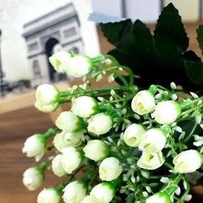 Bytová dekorace - umělá kytice 36 květů Barvy: bílá
