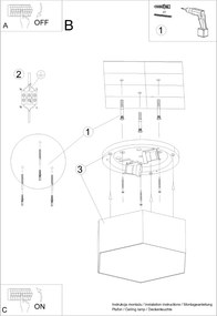 Sollux Lighting Stropní svítidlo SUNDE 11 bílé