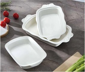 Zapékací mísa z kostního porcelánu 23x37,5 cm Fiocco – Brandani