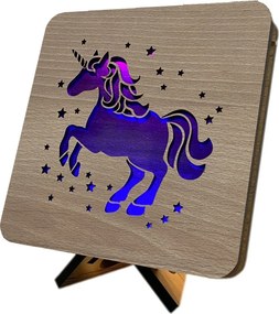 Li-Go "Jednorožec barevný" lampa 19x19 cm provedení povrchu: černá s patinou