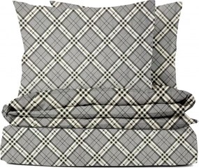Ervi Bavlněné povlečení - Grey Tartan
