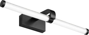 Toolight Toolight, LED nástěnné svítidlo 40cm, 9W, 4000K, 1000lm, APP1887-1W, černá matná, OSW-66042