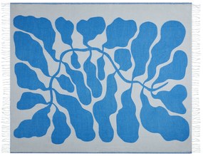 Deka 130 x 170 cm modrá KHUN Beliani