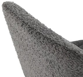 Jídelní židle, šedá, látka bouclé, DCL-W1174 GREY2