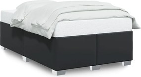 Rám postele bez matrace černá 120x190 cm umělá kůže 3284548