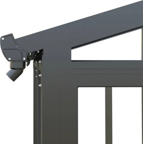 Luxusní zimní zahrada BestBerg PZ-QA9 / 16,5 m² / 300 x 548 x 312 cm / antracit