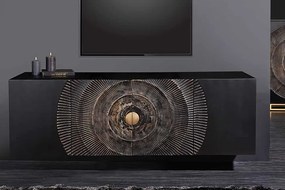 Designová závěsná komoda z masivu Golden Sunset Mango 177cm