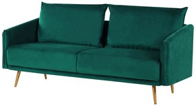 Sametová sedací souprava smaragdová MAURA Beliani